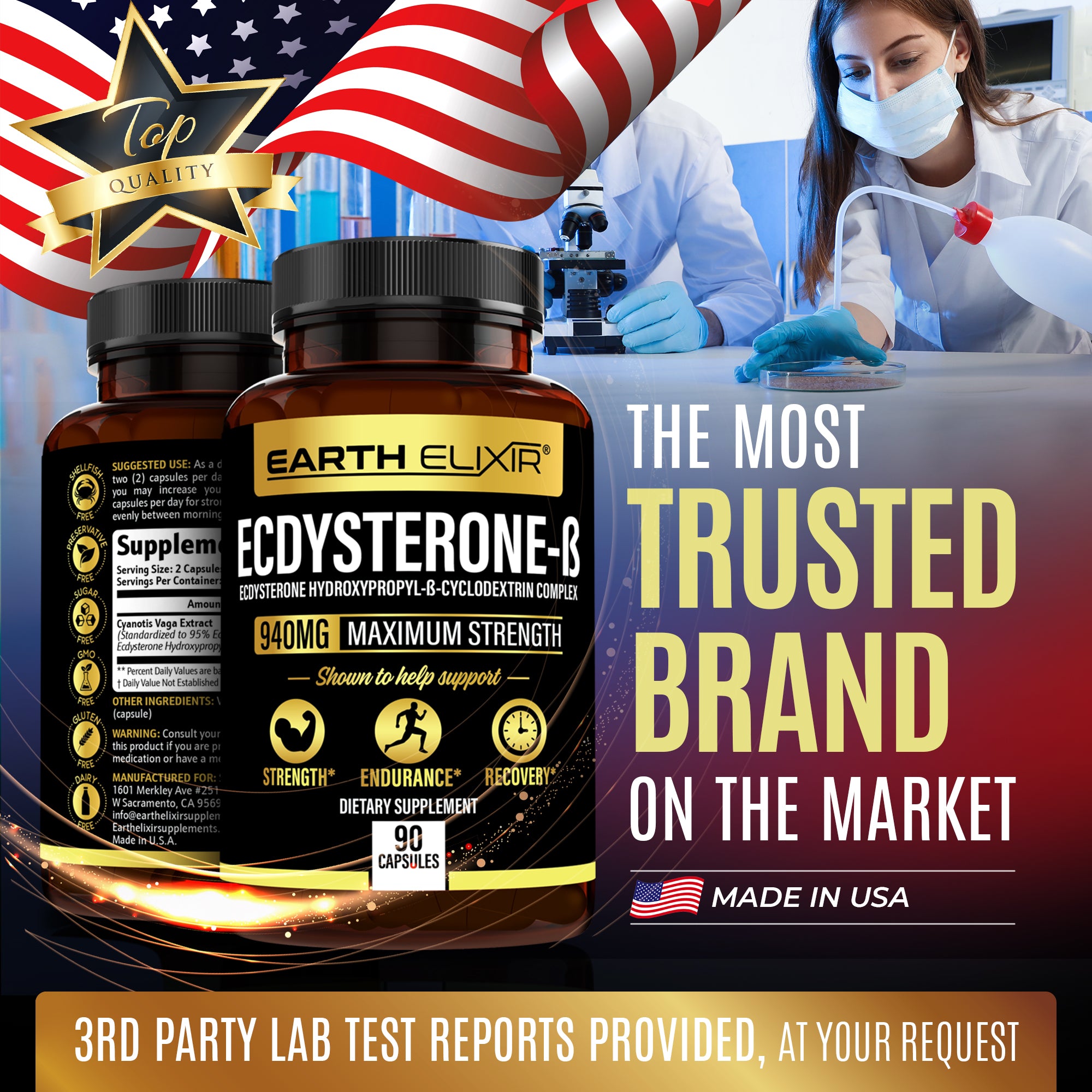 Ecdysterone Supplement 940 mg – Earth Elixir