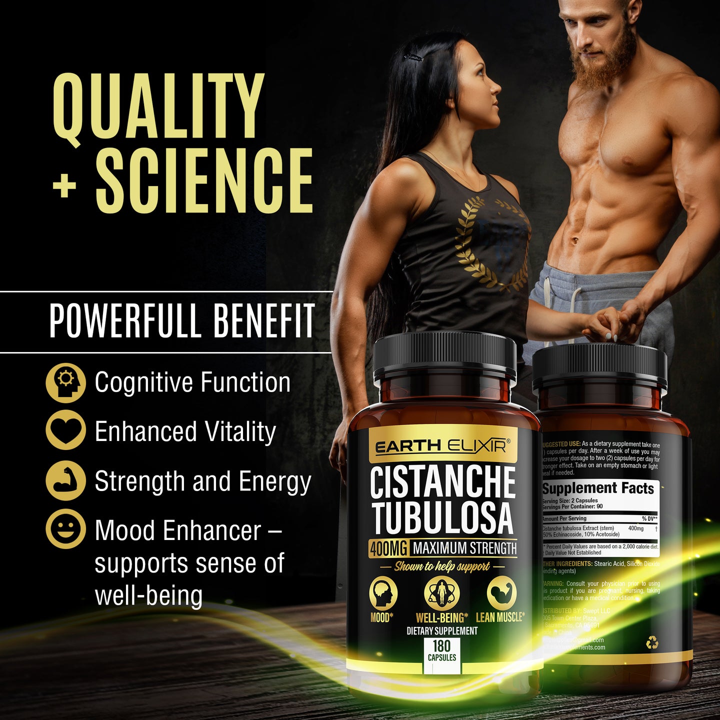 Cistanche Tubulosa 400 mg (180 Capsules) – Earth Elixir